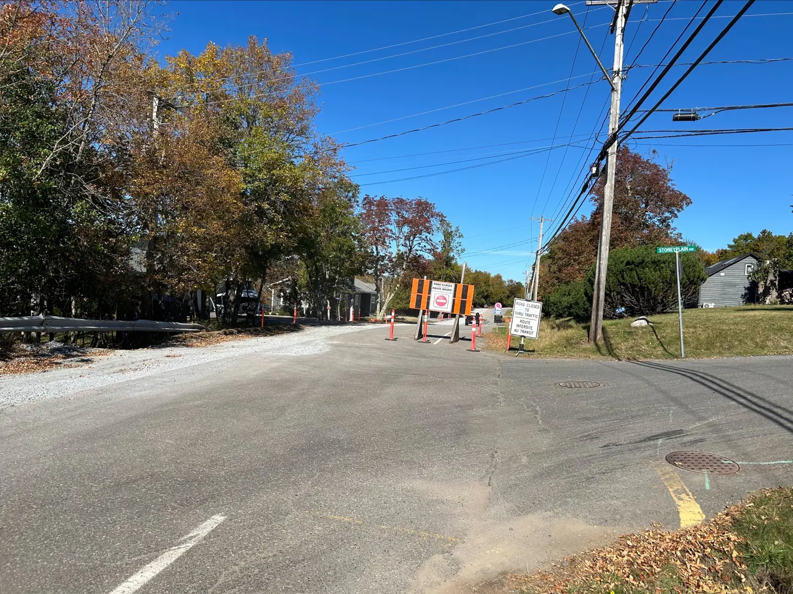 Detour change at Gondola Point Road forcemain installation to take ...