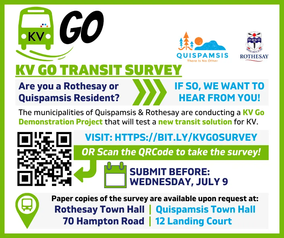 Quispamsis and Rothesay survey residents on “KV Go,” a transit solution ...
