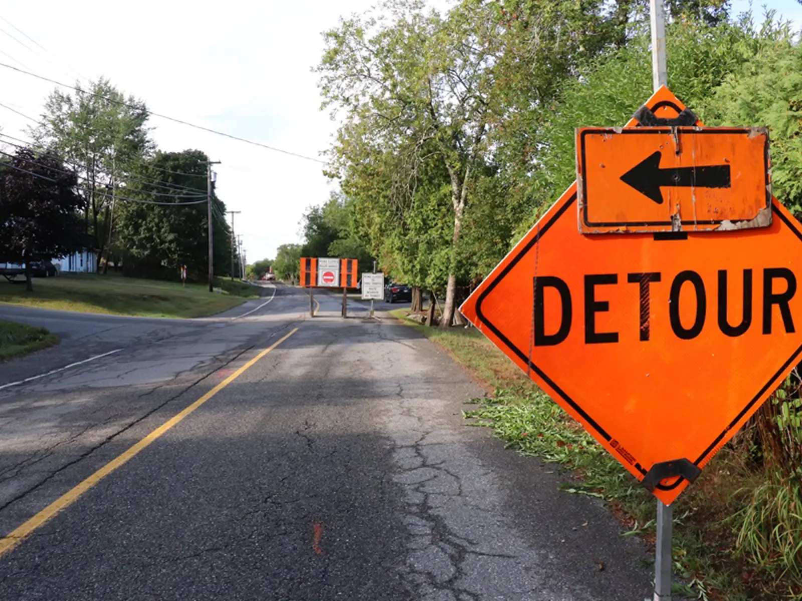 Detour change on Gondola Point Road at forcemain construction; KV Go ...